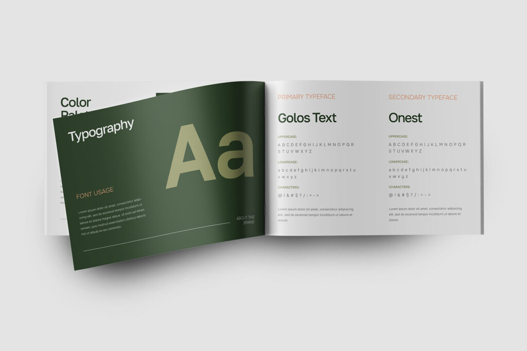 Project Brand Guideline Template for Adobe InDesign | TMint