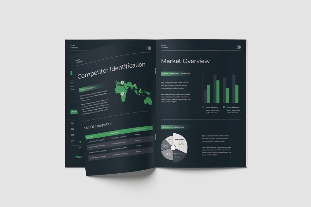 Modern Portrait Competitor Analysis Template | TMint