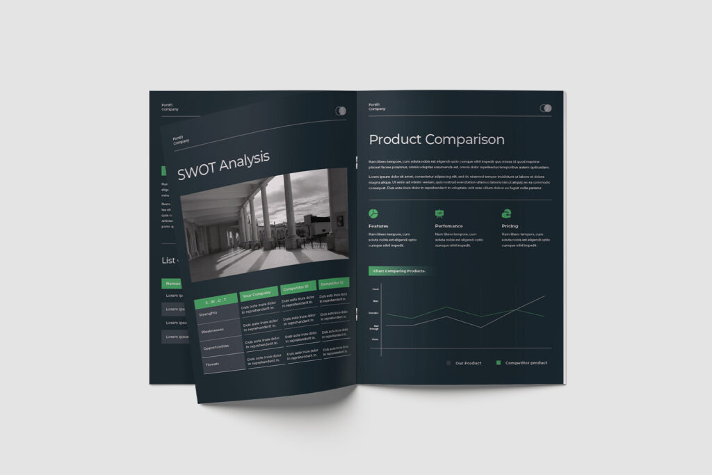 Modern Portrait Competitor Analysis Template | TMint