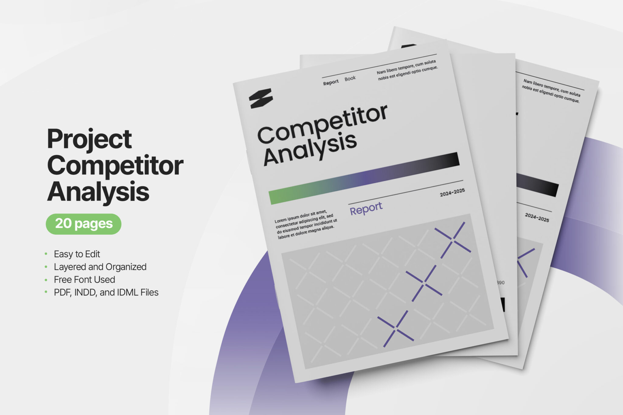 Modern Portrait Competitor Analysis Template |TMint