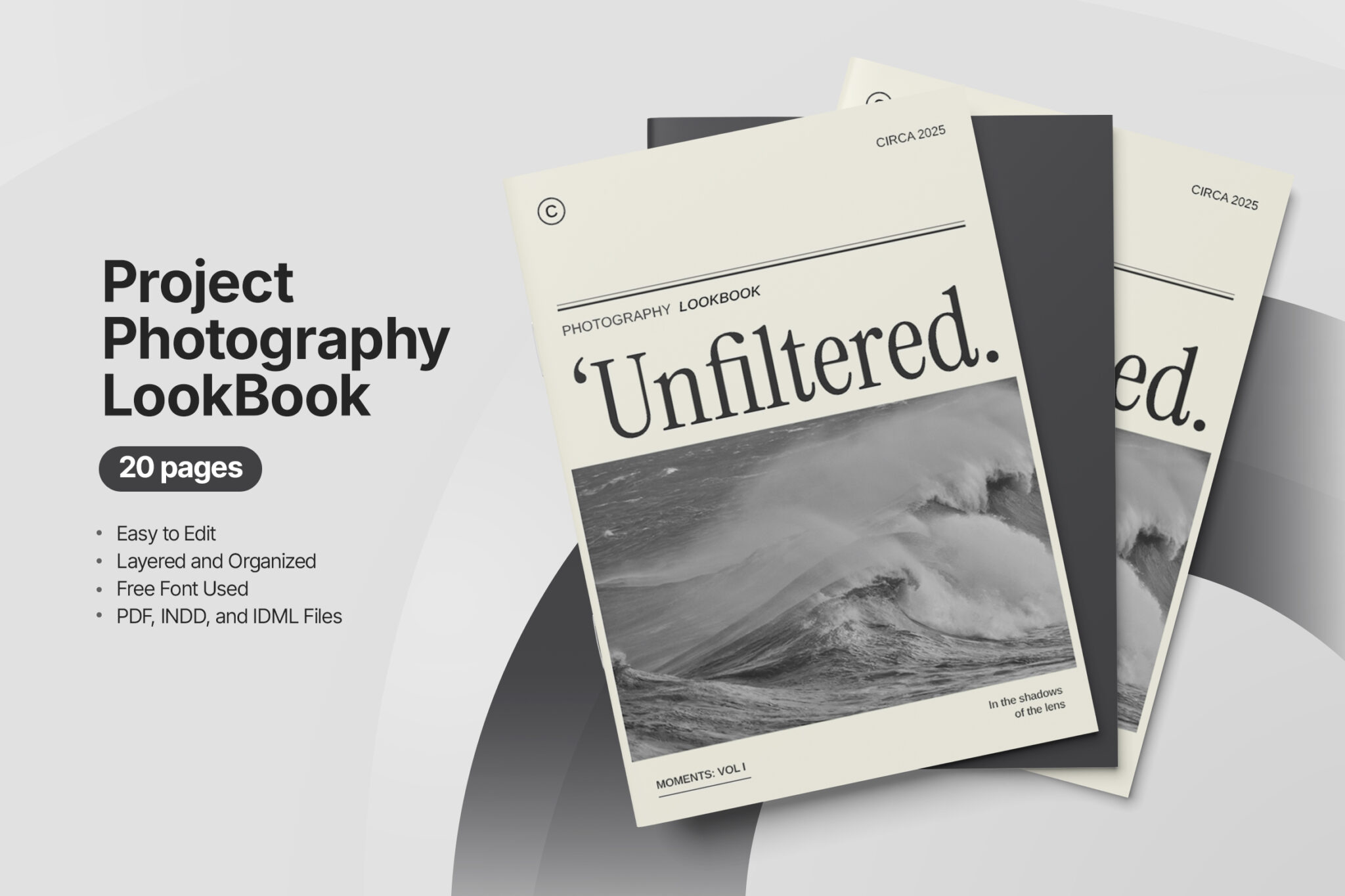 Photography Lookbook Template for Adobe InDesign | TMint