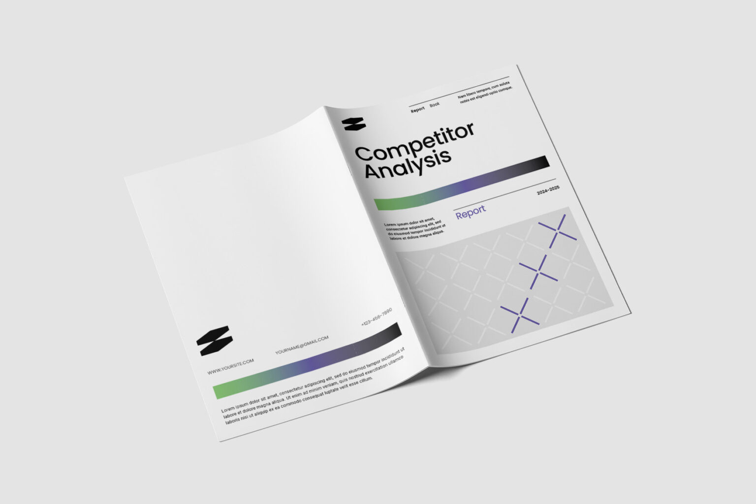 Modern Portrait Competitor Analysis Template |TMint