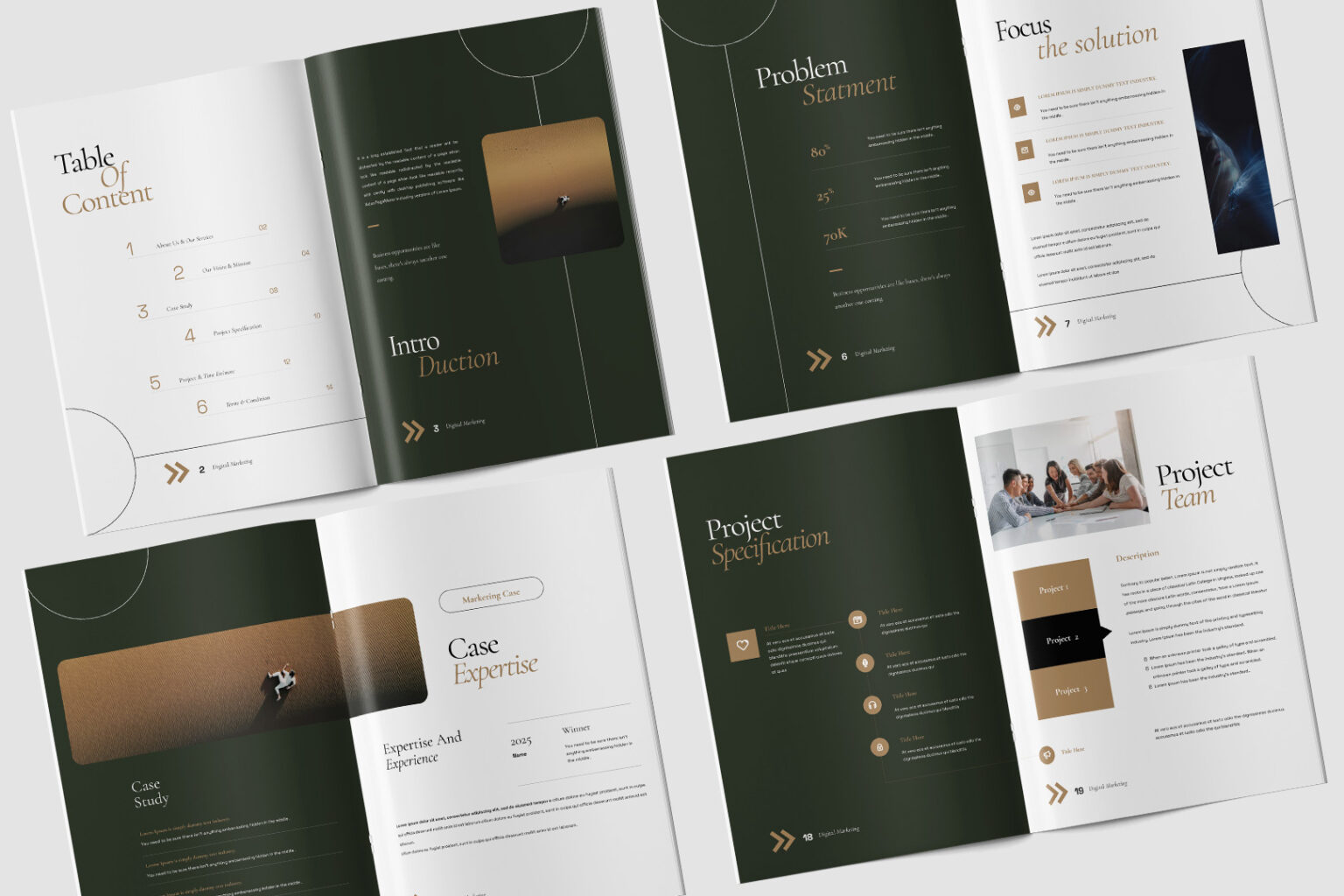 Digital Marketing Template for Adobe InDesign | TMint