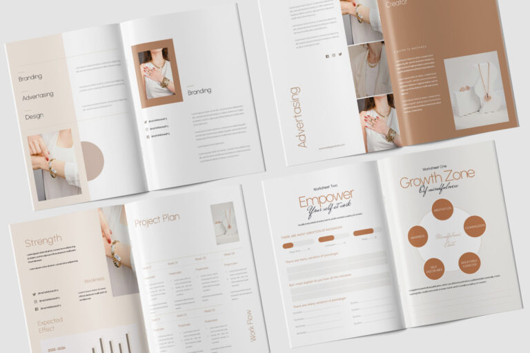 Project Course Creator Template for Adobe InDesign | TMint