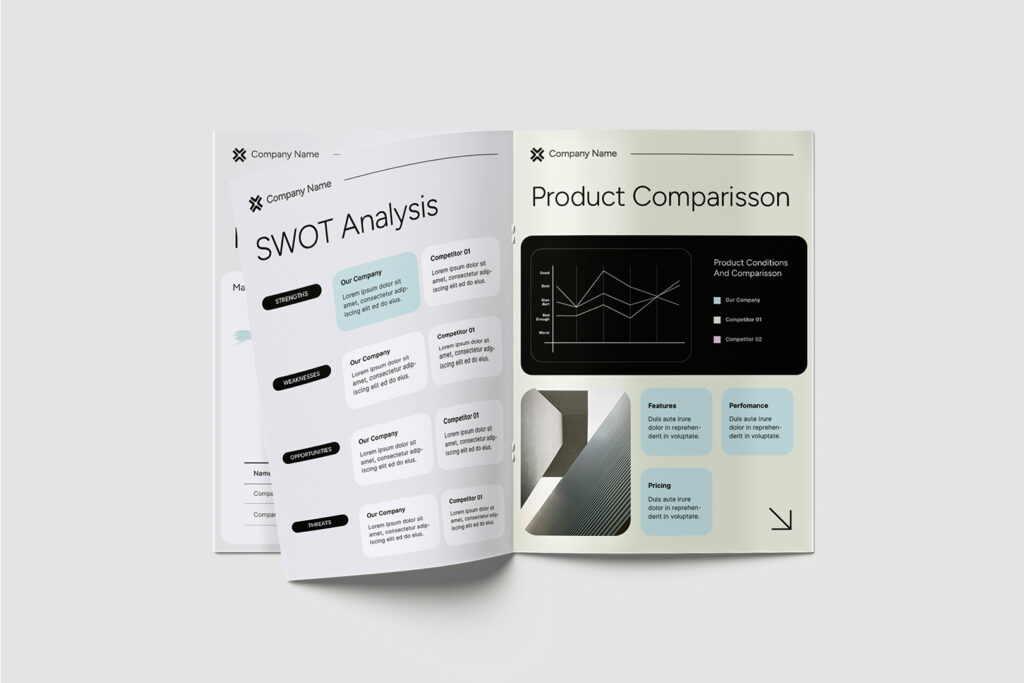 Modern Portrait Competitor Analysis Template | TMint