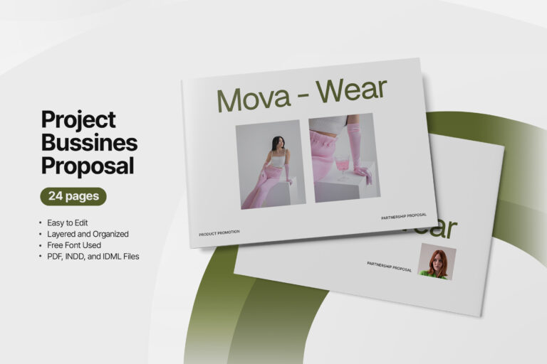 Modern Business Proposal Template for Adobe InDesign | TMint